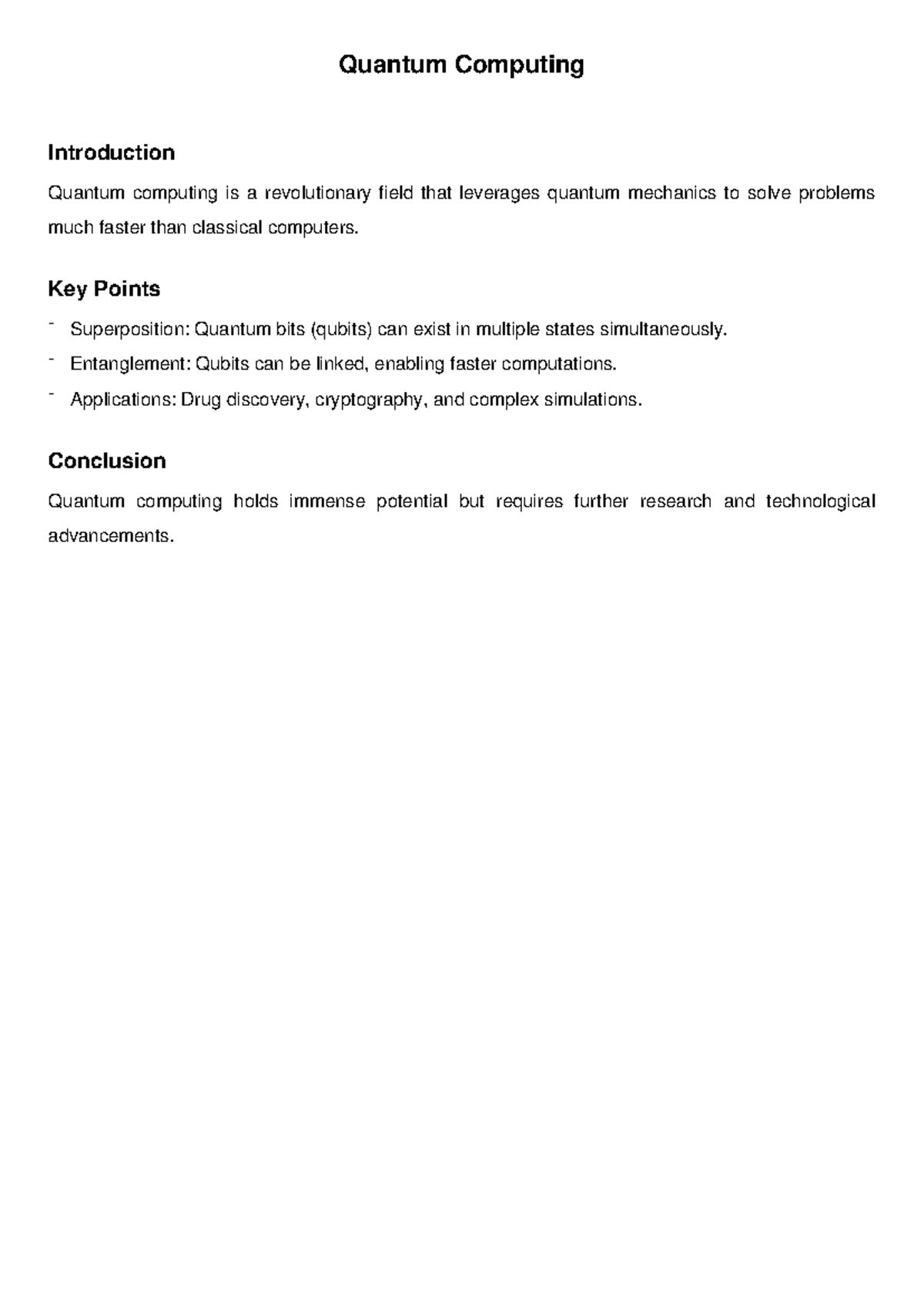 Quantum computing presentation - Quantum Computing Introduction Quantum ...