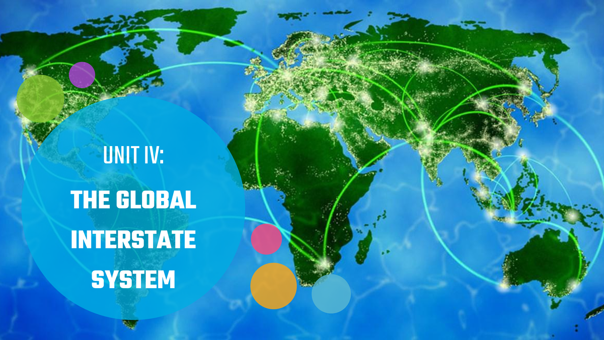 GE 3: Global Interstate System and Effects of Globalization - Studocu