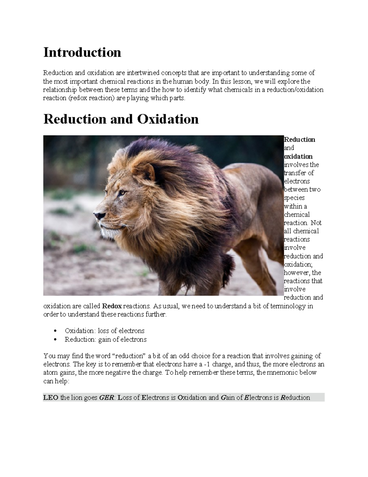 Week 5 EDAPT: Understanding Redox Reactions and Organic Compounds - Studocu