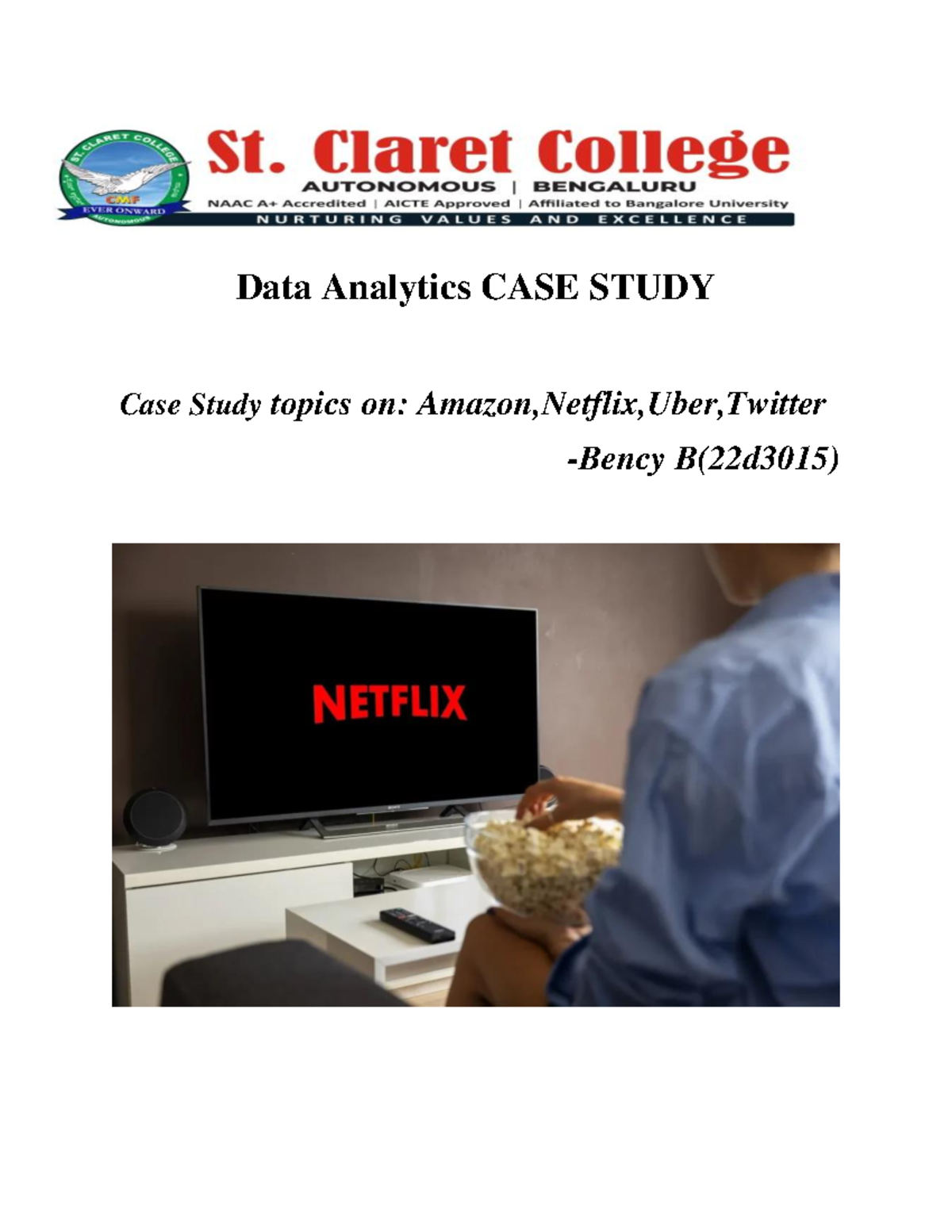 Data Analytics Case study - Data Analytics CASE STUDY Case Study topics ...