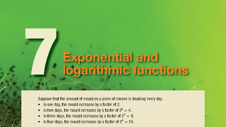 Chapter 7: Exponential and Logarithmic Functions (Math 101) - Studocu