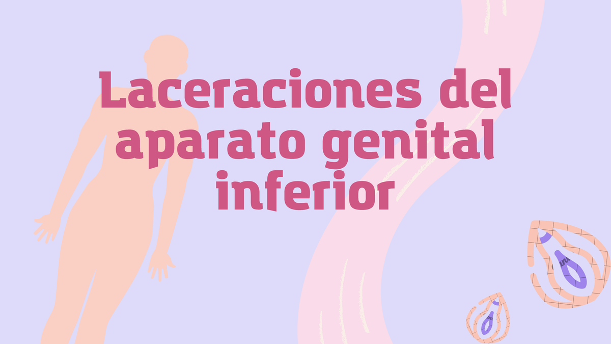 GRADOS LACERACIONES (desgarros) DEL APARATO GENITAL INFERIOR ...