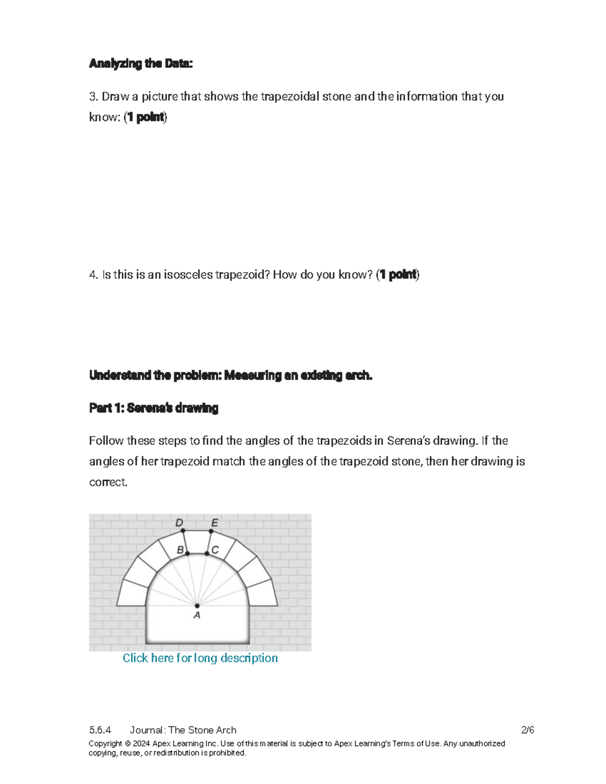 5.6.4 Journal - Exploring the Geometry of the Isosceles Trapezoid - Studocu