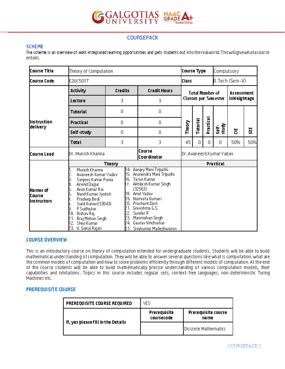 TOC Course Pack Updated - COURSEPACK SCHEME The scheme is an overview of work-integrated ...