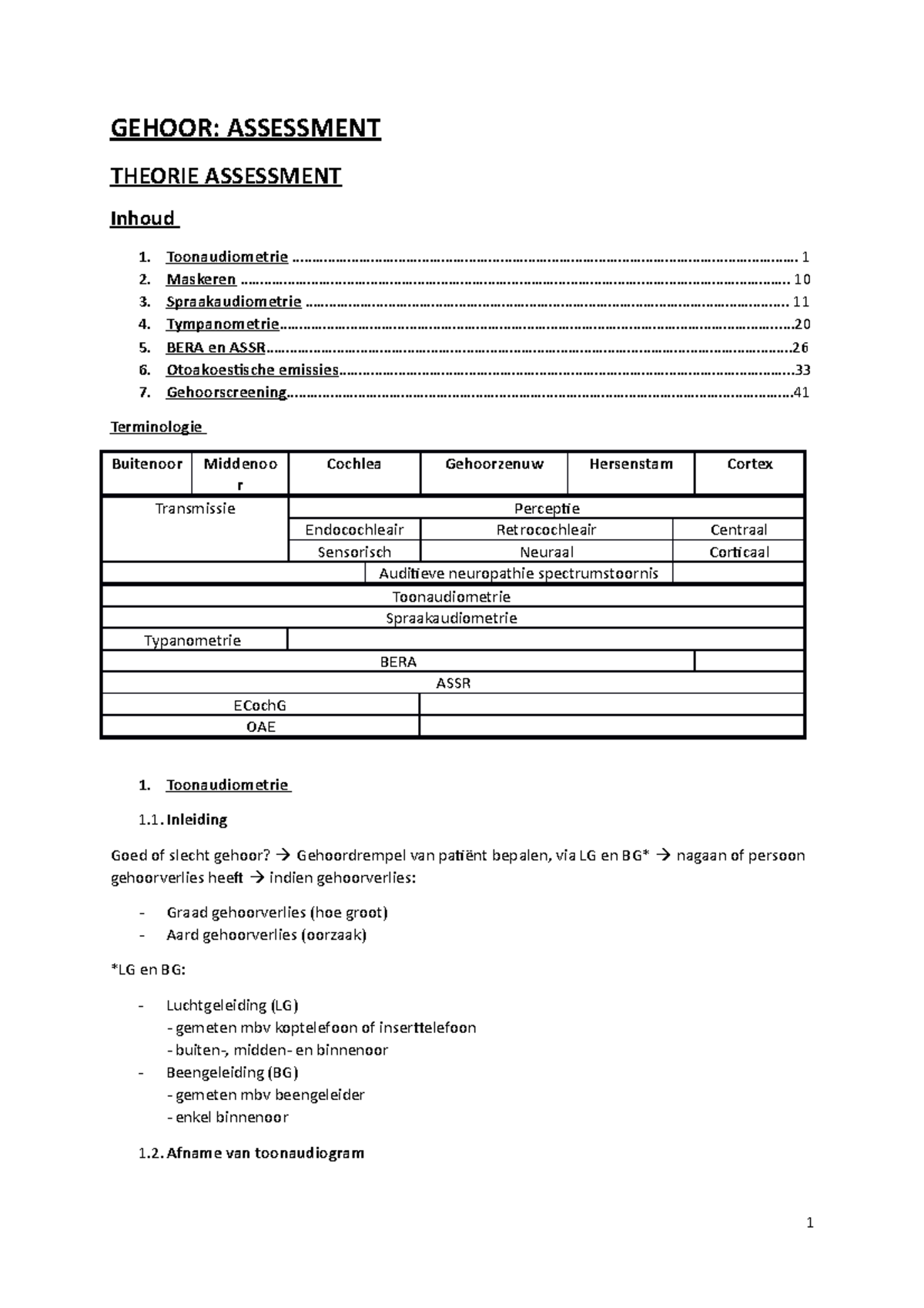 Samenvatting-gehoor-assessment - GEHOOR: ASSESSMENT THEORIE ASSESSMENT ...