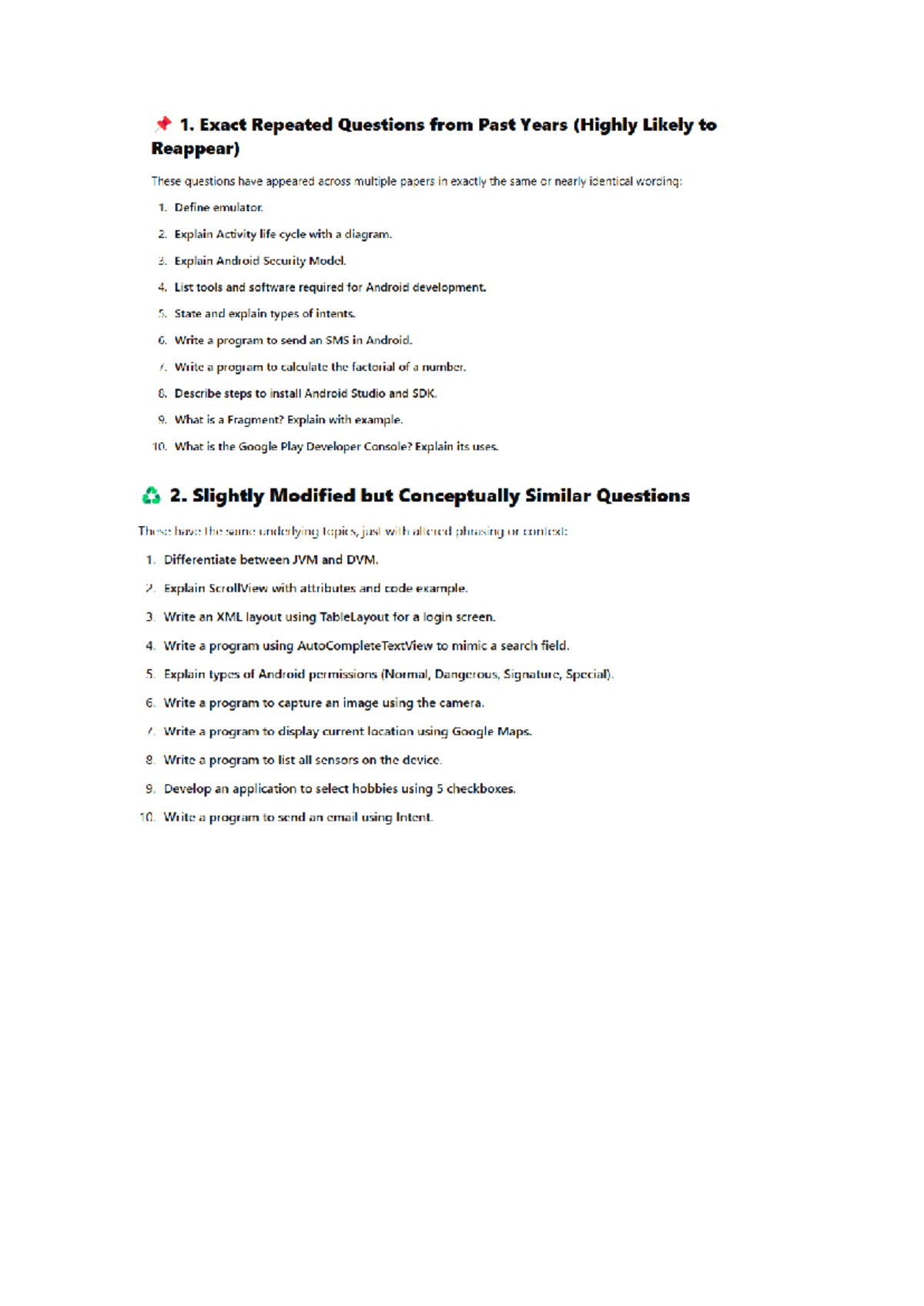 MAD 2024 Final Exam Study Guide: Key Topics & Strategies - Studocu