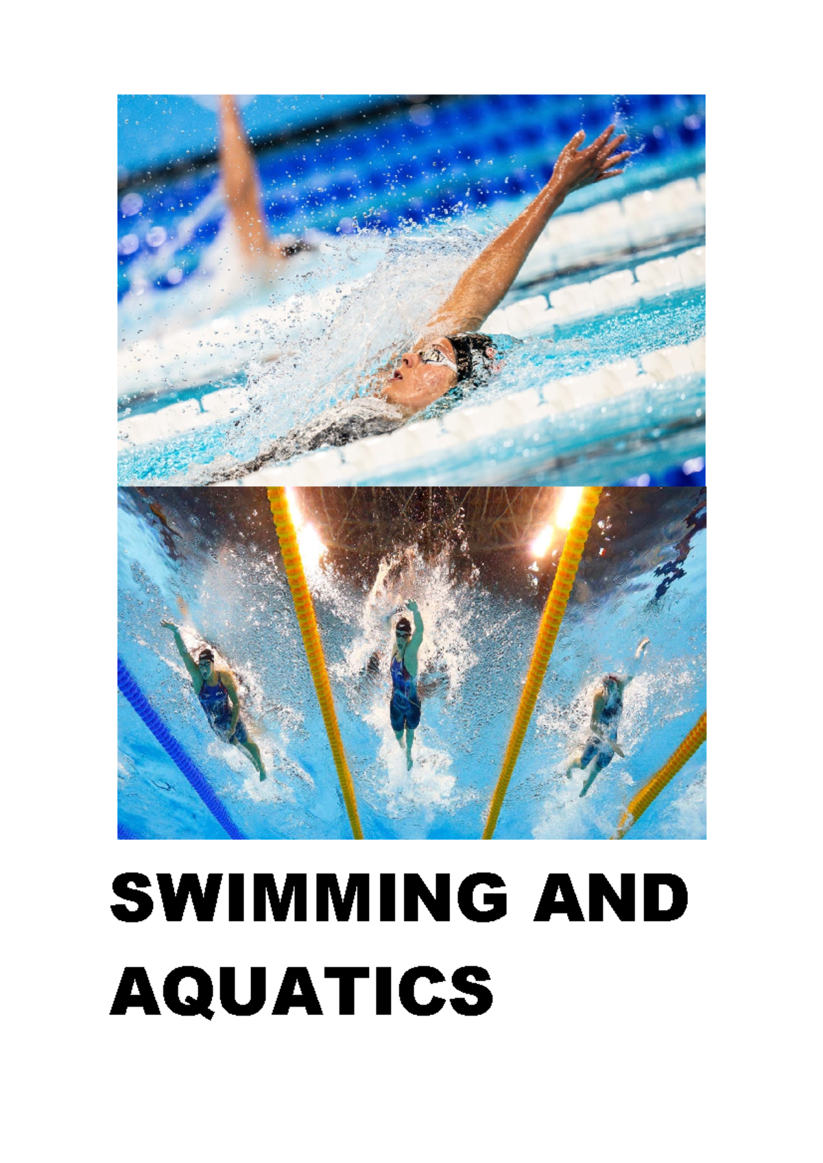 Pathfit 3: Comprehensive Guide to Swimming Techniques and Safety - Studocu