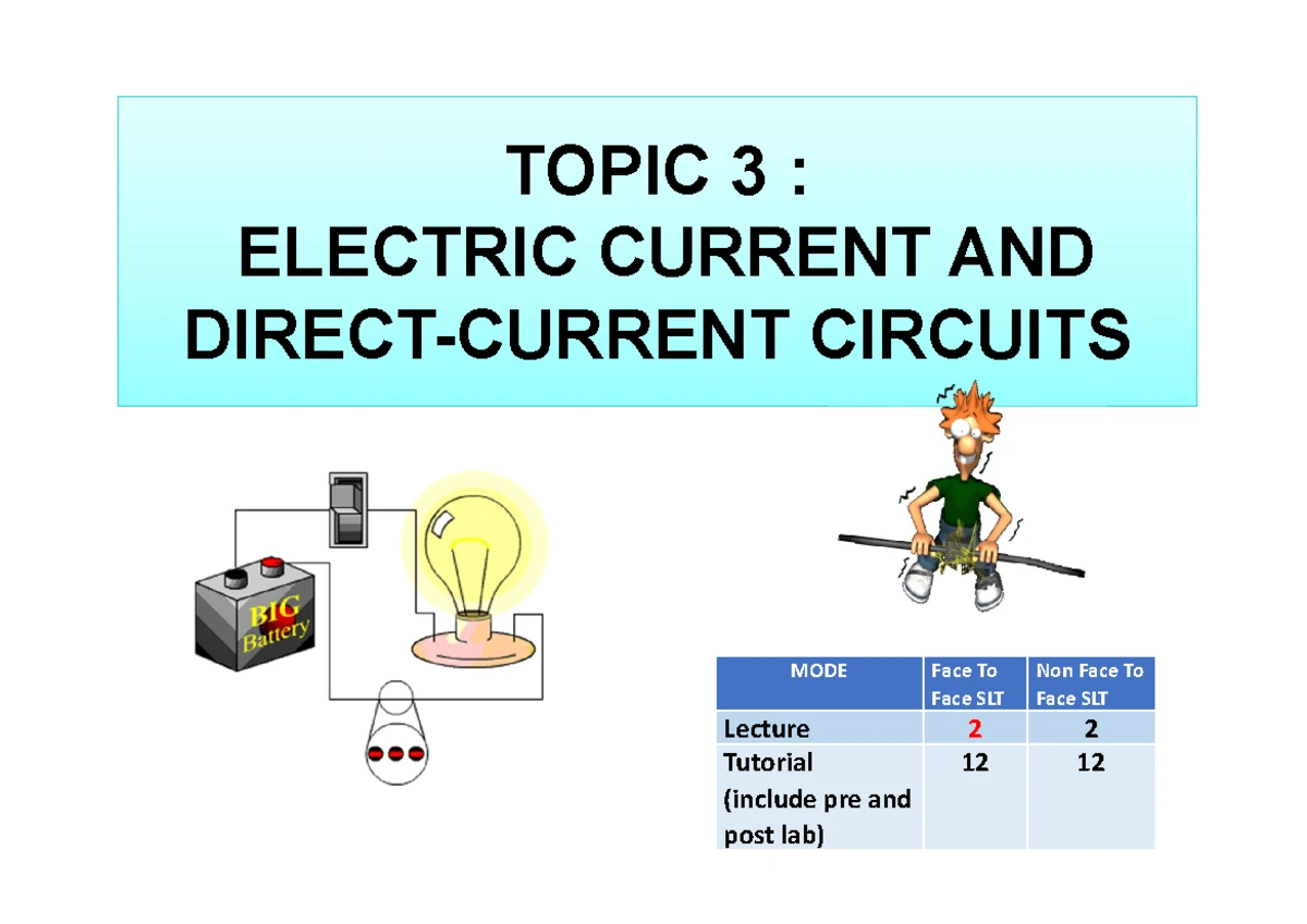 Chapter 3: Electric & Direct Current Concepts - Studocu