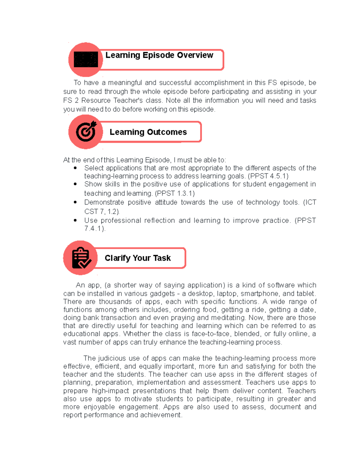 FS2 Learning Episode 13: Utilizing the Pedagogy Wheel Model in Teaching ...