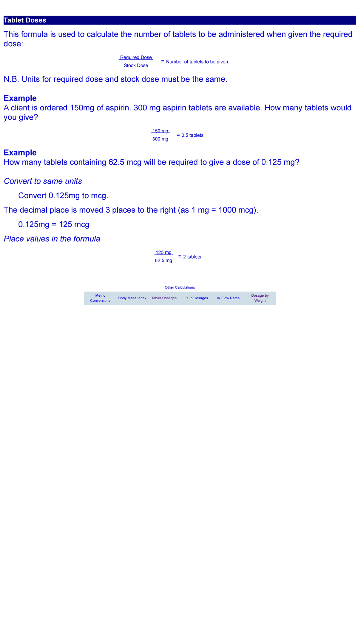 Calculating Tablet Dosages: Formula & Examples for Medication Dosing ...