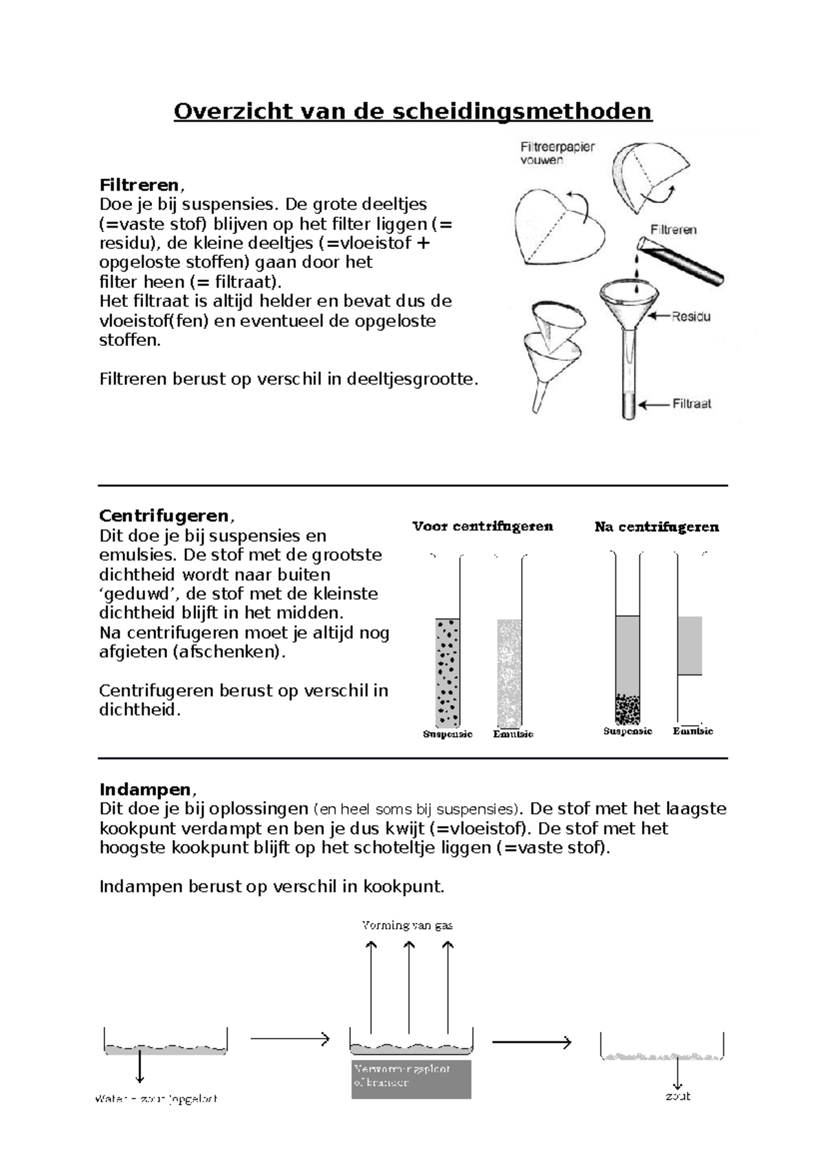 Overzicht van Scheidingsmethoden in Scheikunde: Technieken en ...