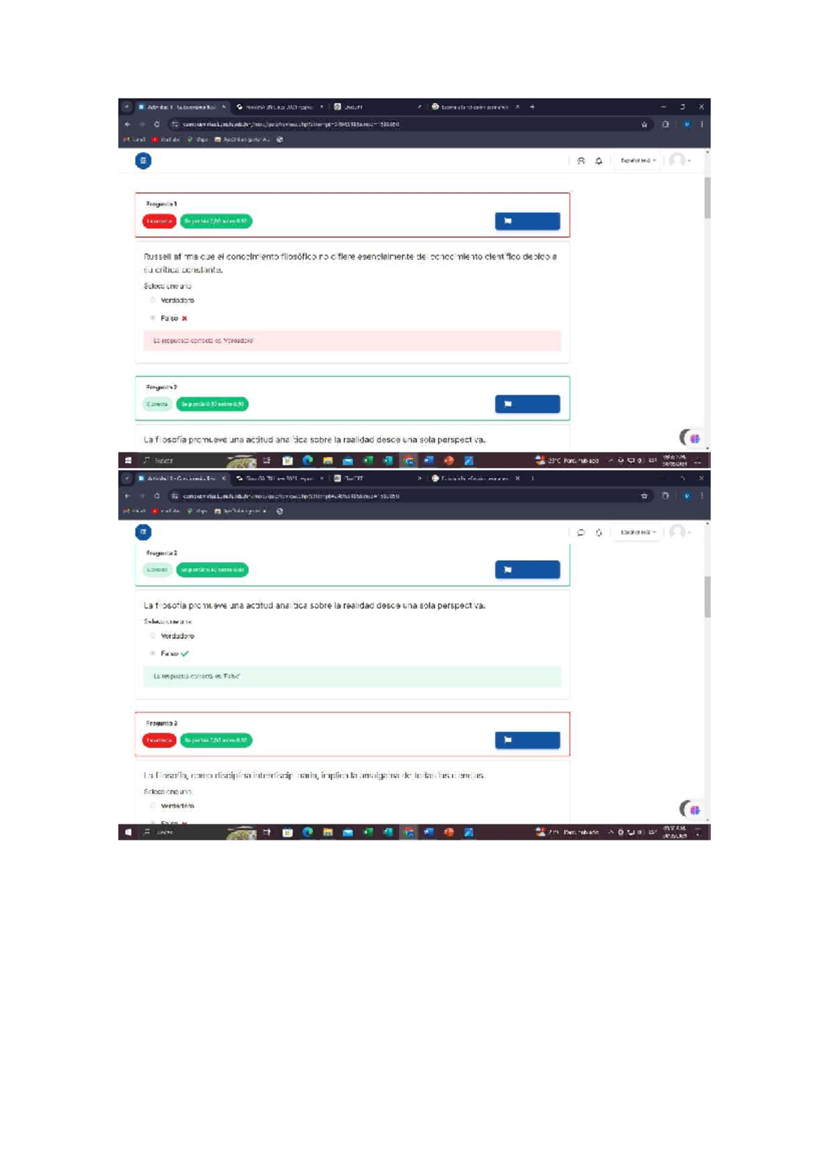 Actividad 1: Cuestionario de Filosofía en Línea 2021 - Studocu