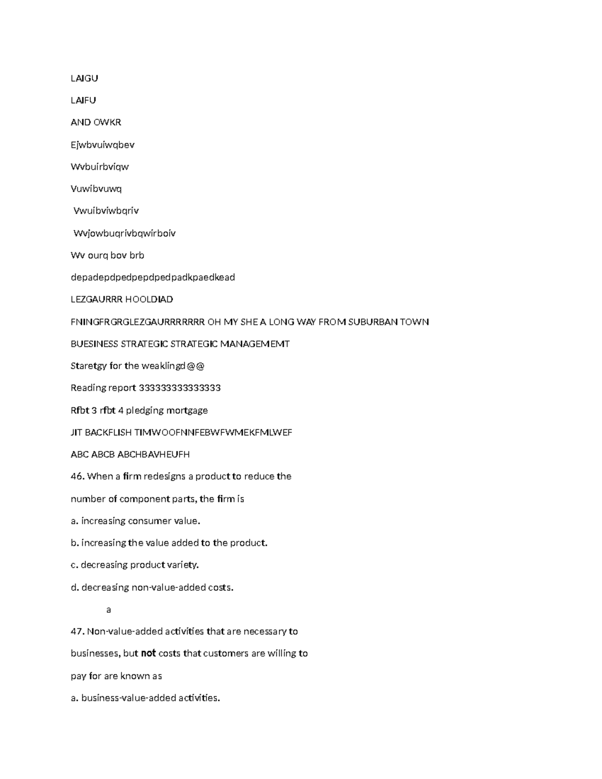 LAIGU LAIFU: Strategic Management Reading Report 54 - RR 54 - Studocu