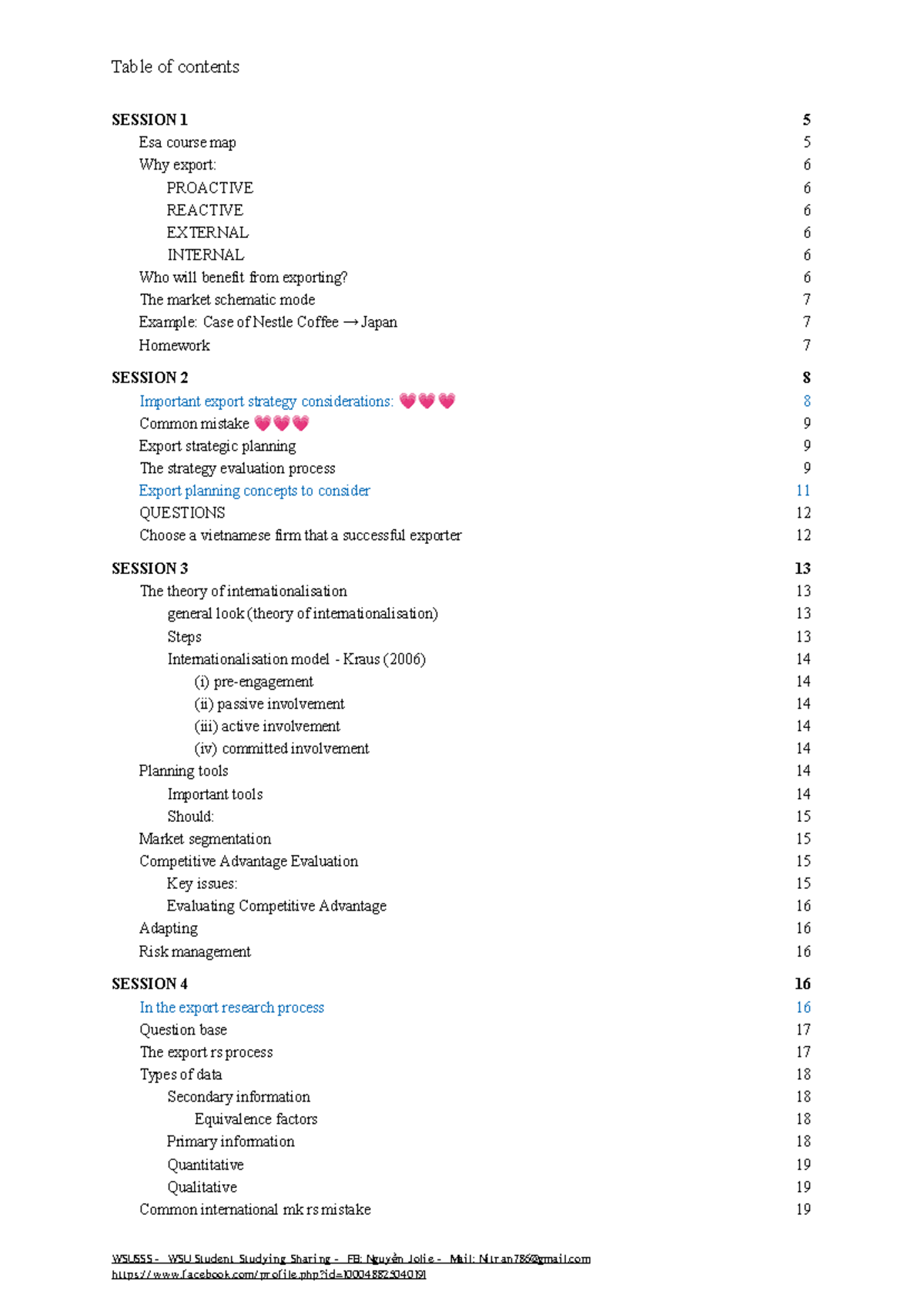 ESA Export Strategy Chapter Notes and Key Concepts - Studocu