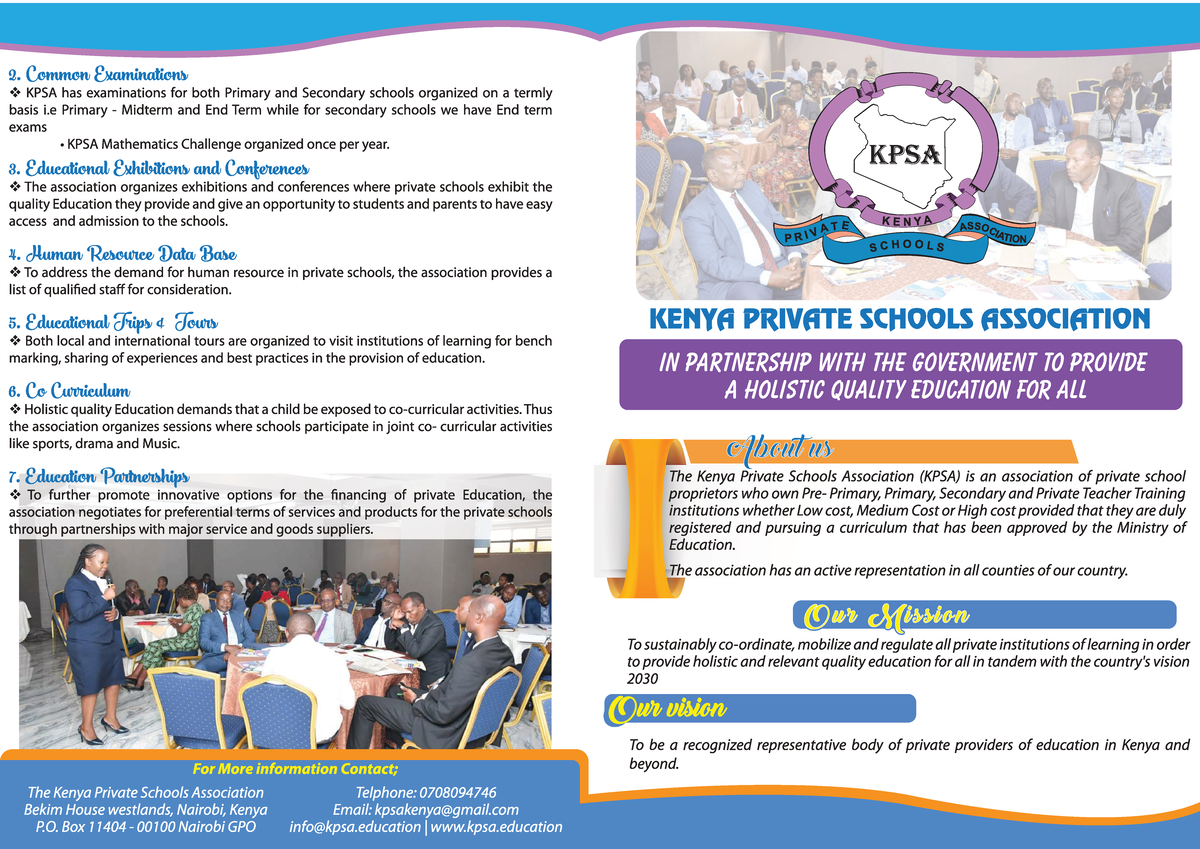 KPSA Profile: Overview of Private Education Initiatives and Exams - Studocu