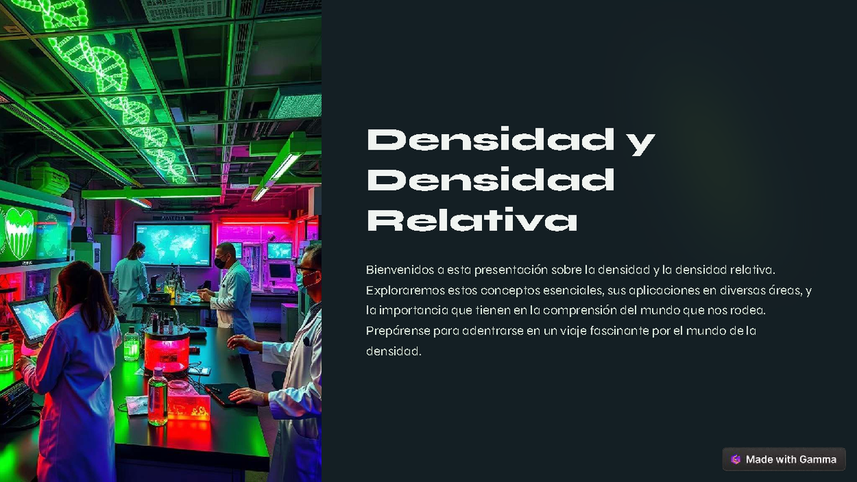 Densidad y Densidad Relativa: Conceptos y Aplicaciones Esenciales - Studocu