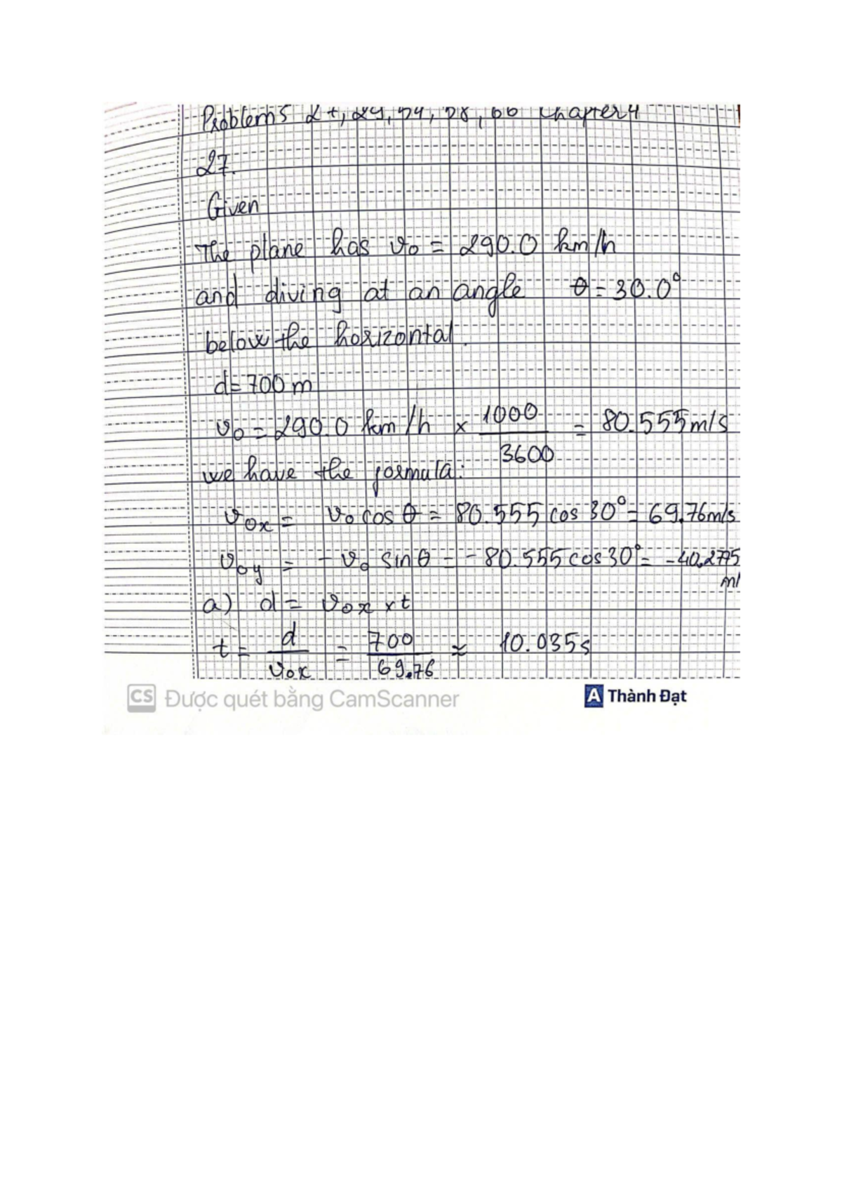 Physics Problems: Ch. 27 - Motion and Acceleration Analysis - Studocu