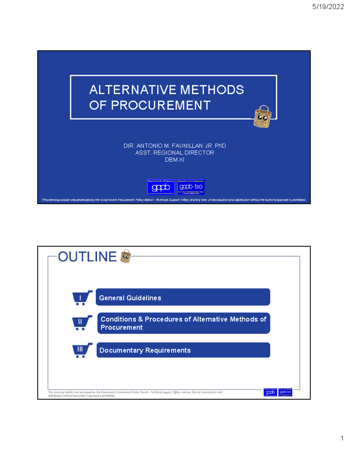 Alternative Methods of Procurement - ALTERNATIVE METHODS OF PROCUREMENT ...