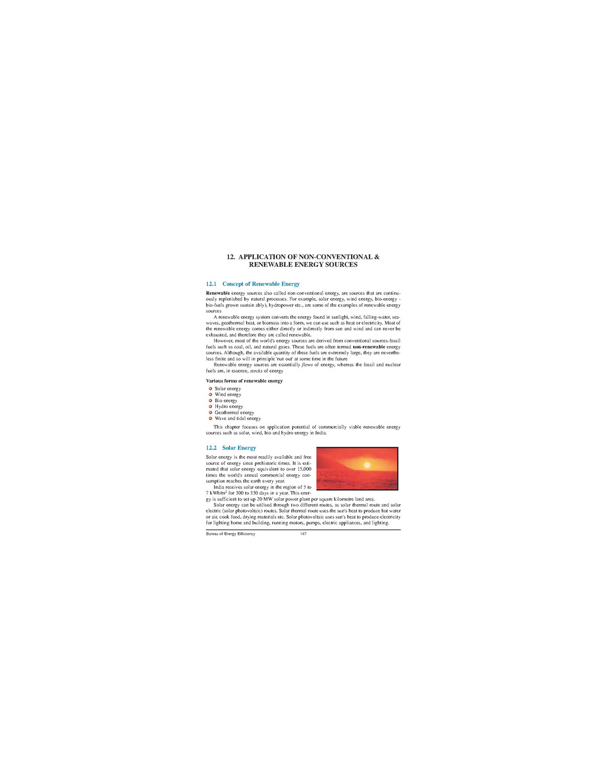12. APPLICATION OF RENEWABLE ENERGY SOURCES - Chapter 12 Overview - Studocu