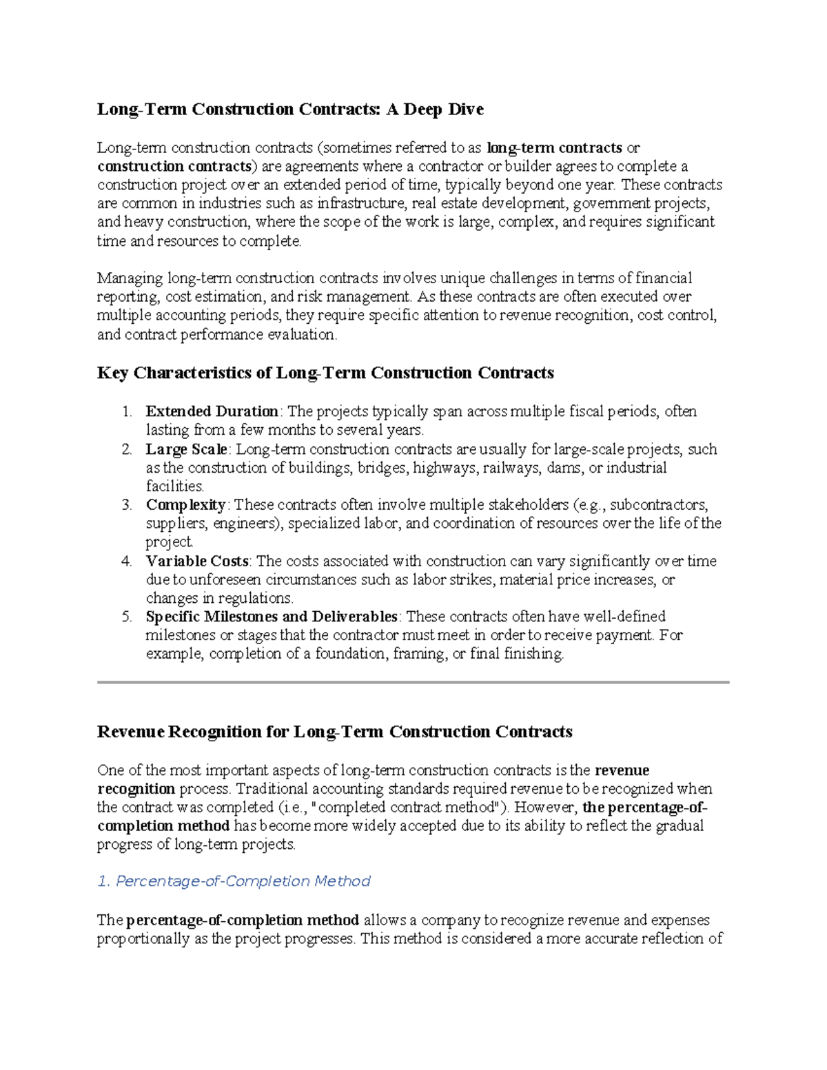 LTCC - xnxnxm - Long-Term Construction Contracts: A Deep Dive Long-term ...