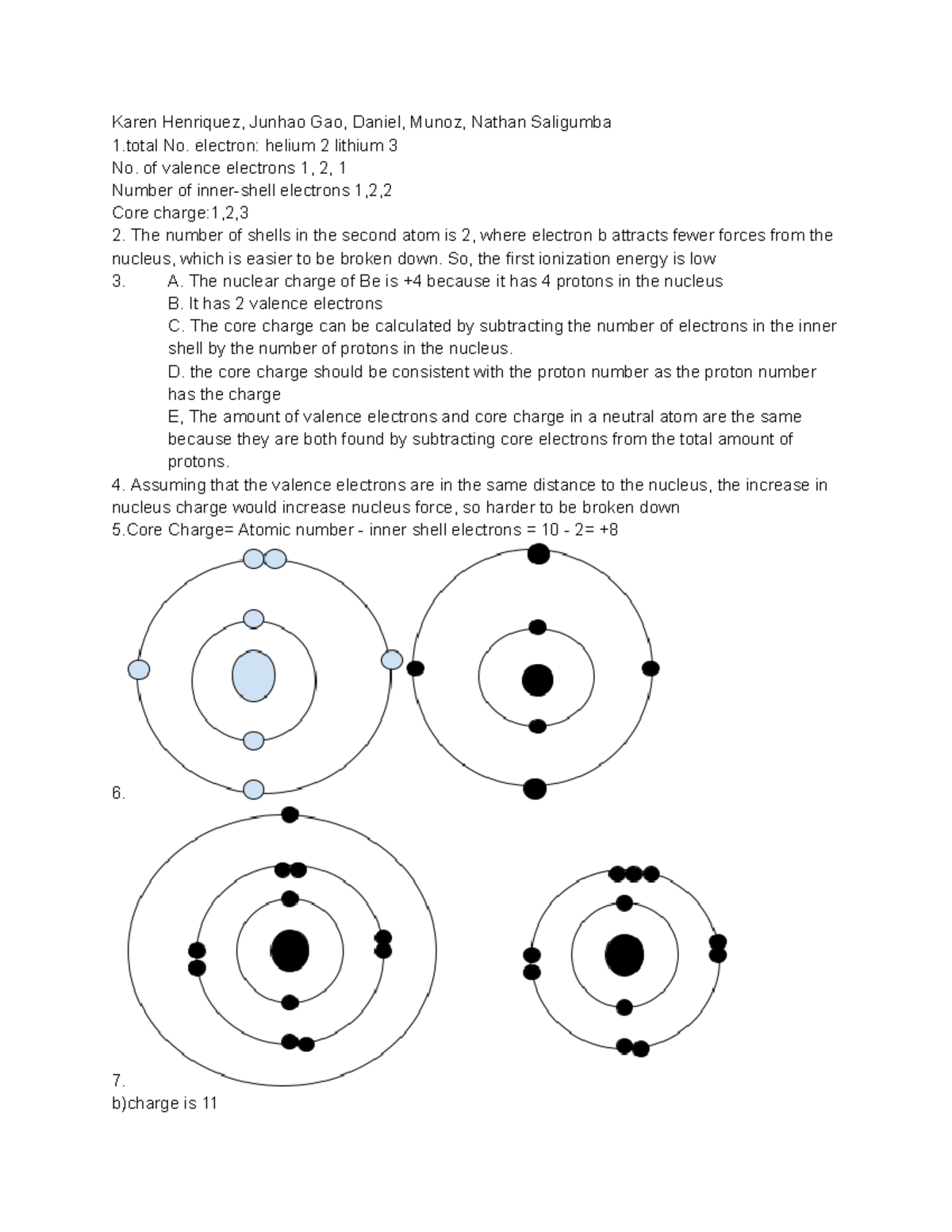 Discussion Activities on Atomic Structure and Electrons (Chem 101 ...