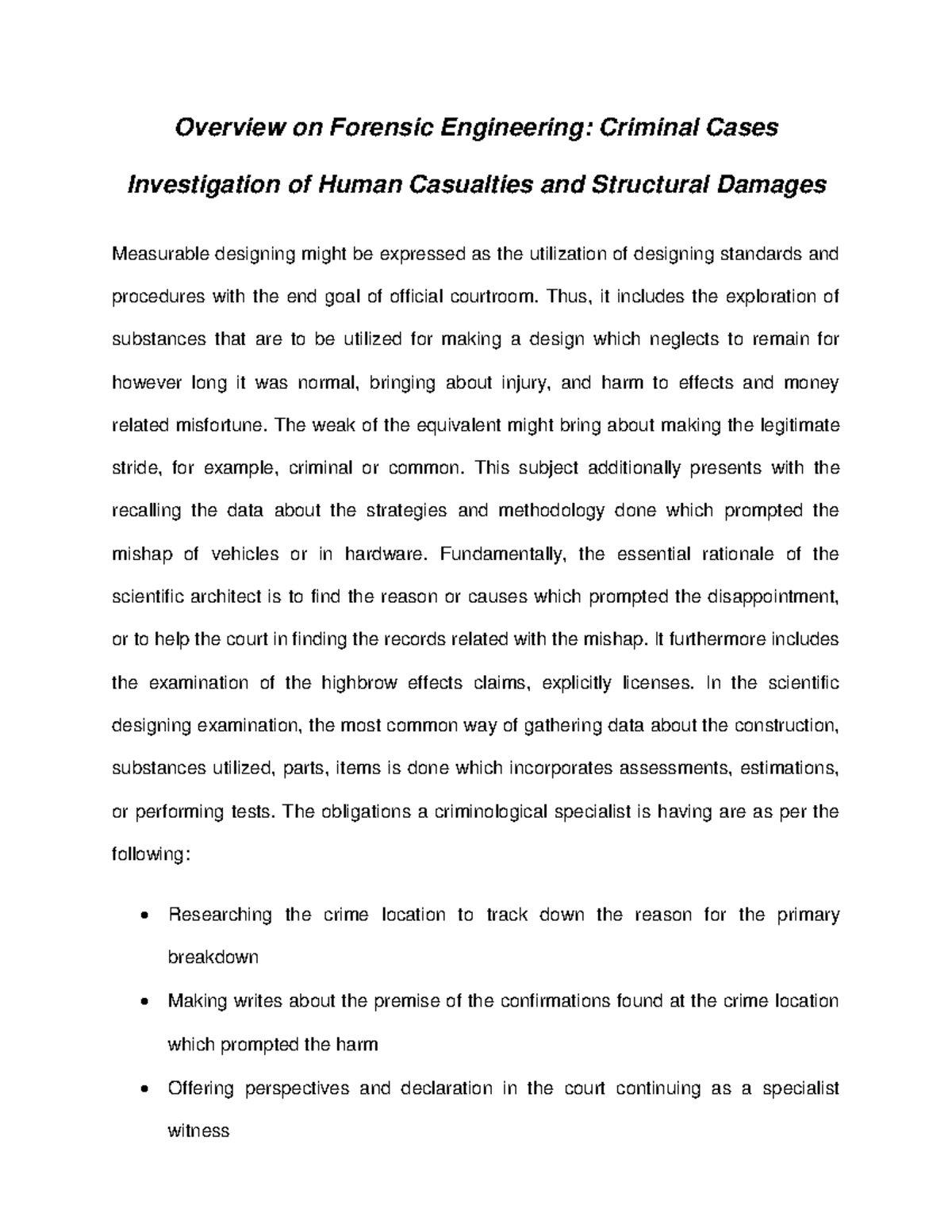 Forensic Engineering Case Study: Human Casualties & Structural Failures ...