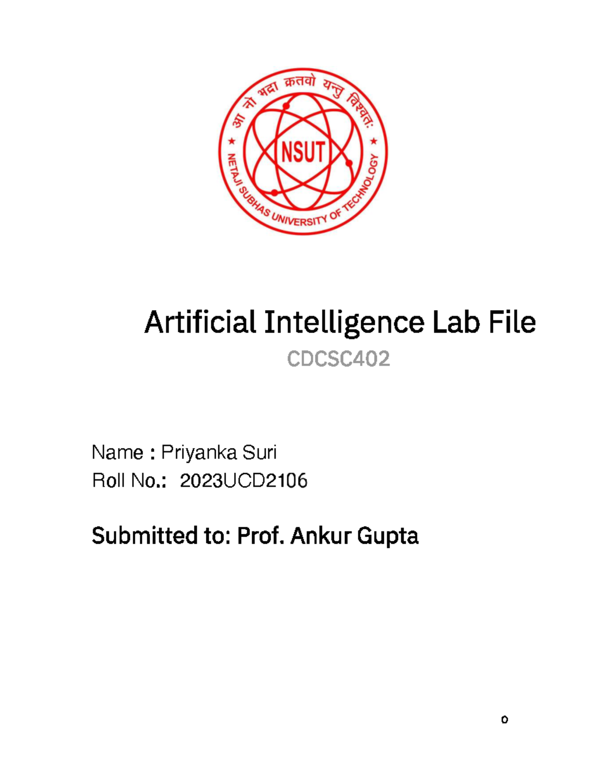 Artificial Intelligence Lab: Uninformed & Heuristic Search Algorithms ...