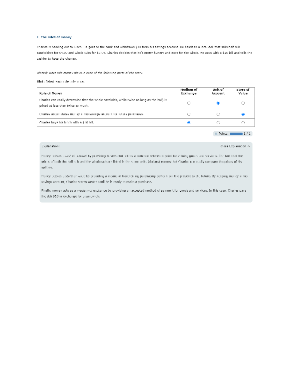 ECO 202 Module 4 Quiz - Understanding Money Roles and Supply - Studocu