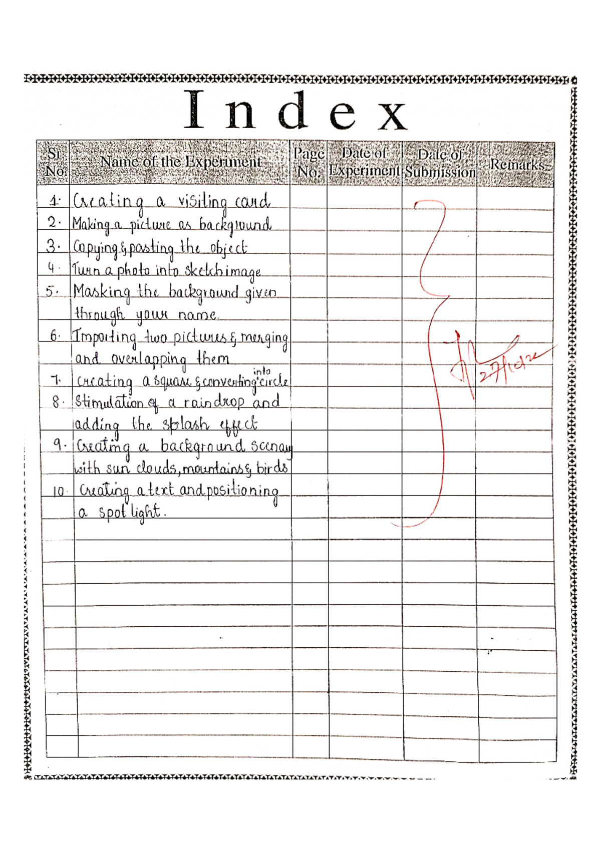 Multimedia Technologies Lab: CSE 3rd Sem Experiment Procedures - Studocu