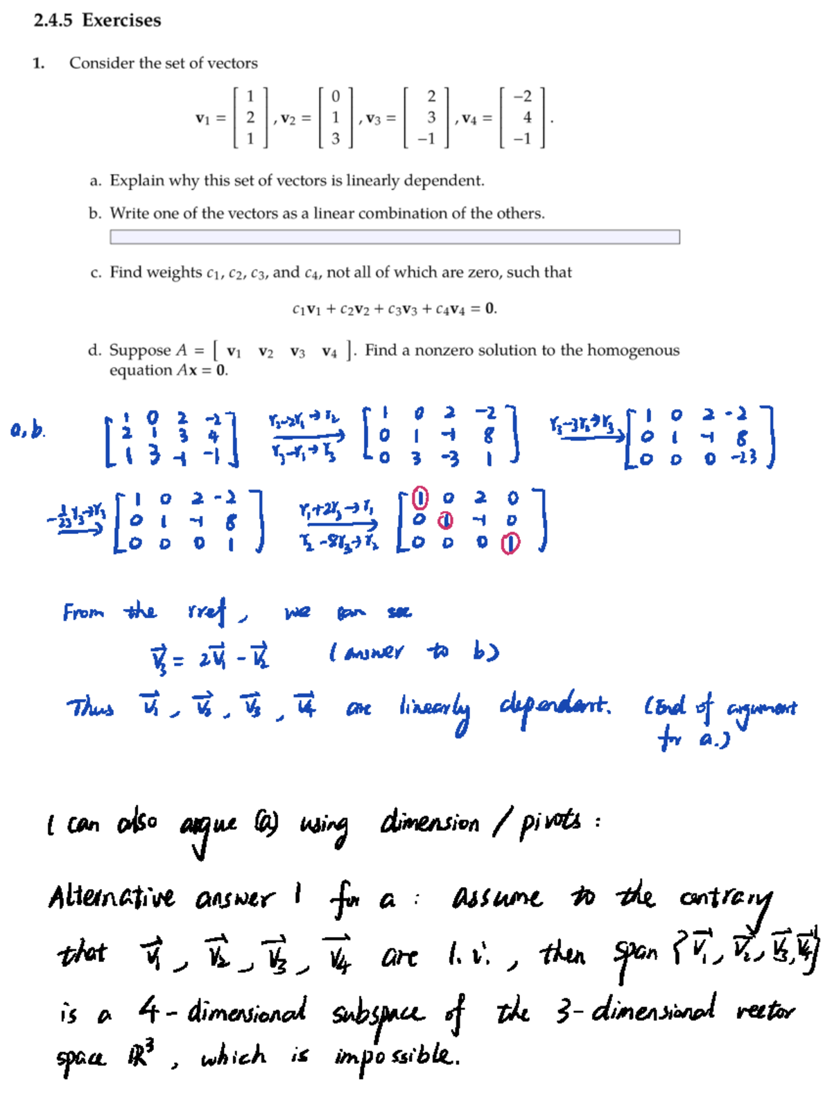 Linear Algebra: Solutions for IR Systems - Methods & Concepts - Studocu