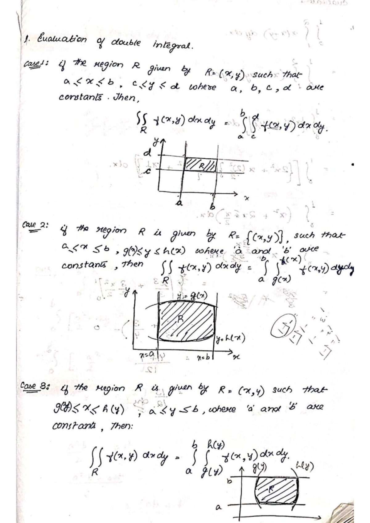 Integral Calculus: Evaluation of Double Integrals and Volume ...