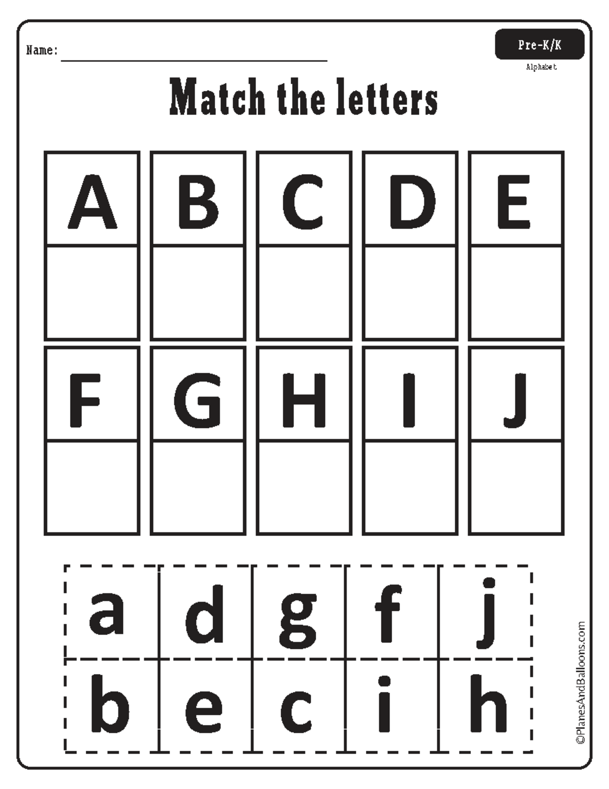 Alphabet Matching Tutorial: Upper and Lowercase Letters - Studocu