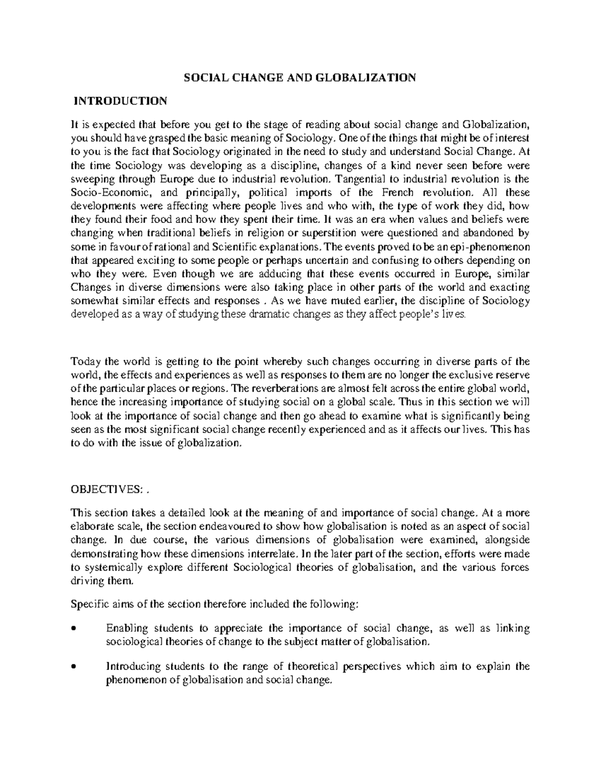 Sociology 101: Understanding Social Change and Globalization Concepts ...