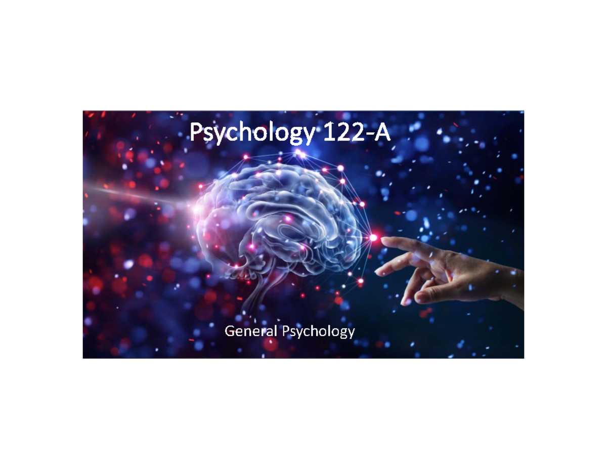 Psychology 122-A: Understanding Research Methods & Critical Thinking ...