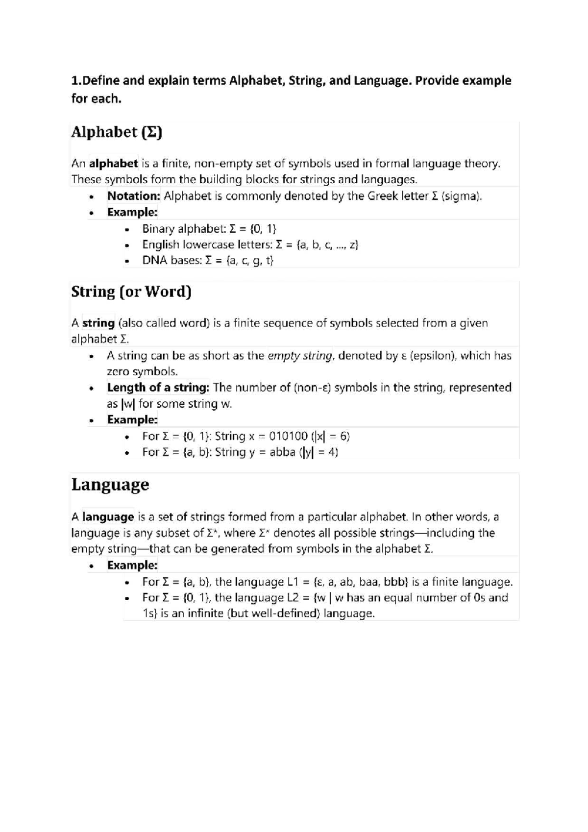 Understanding Alphabets, Strings, and Languages in Formal Language ...