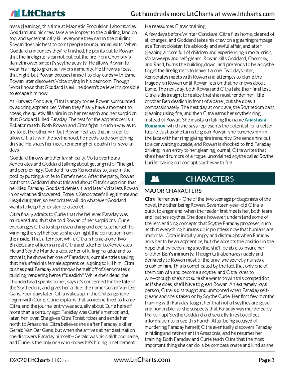 Scythe Analysis: Key Themes and Character Insights - Studocu