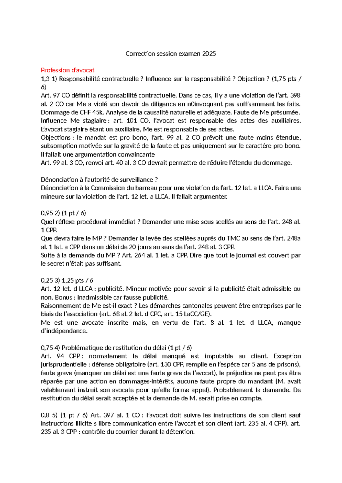 Correction ECAV JUIN 2025: Analyse de la Responsabilité et Procédures ...