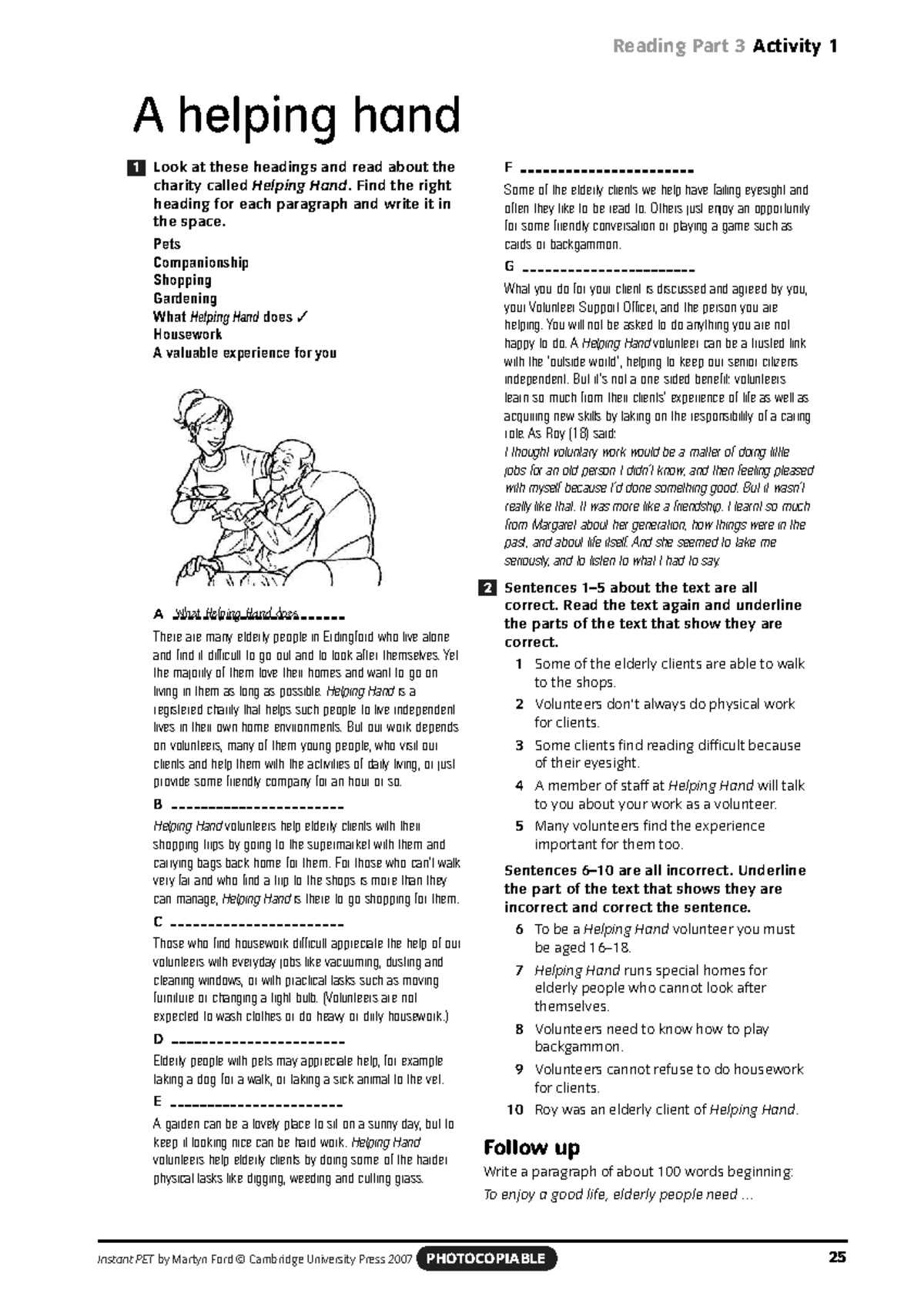 RW2 GHEP W6 EF 3 Final Exam: Helping Hand Charity Overview and ...