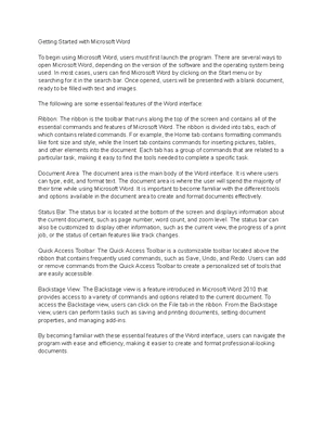 Working with Objects and Graphics in Microsoft Word - These can include images, shapes, SmartArt ...