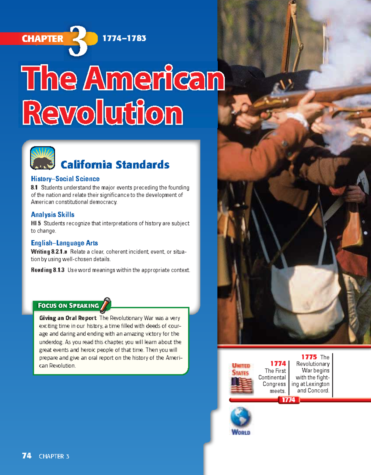 CHAPTER 3: The American Revolution - Key Events and Figures (HSS 8.1 ...