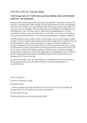 Retorisk analys svenska 3 - Retorisk analys av Olof Palmes tal "Därför ...