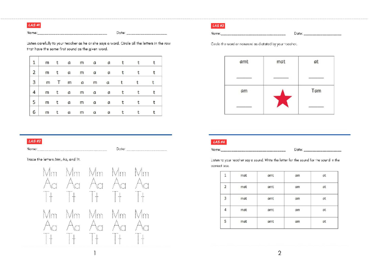 ARAL- English- Listening & Reading Worksheet - Studocu