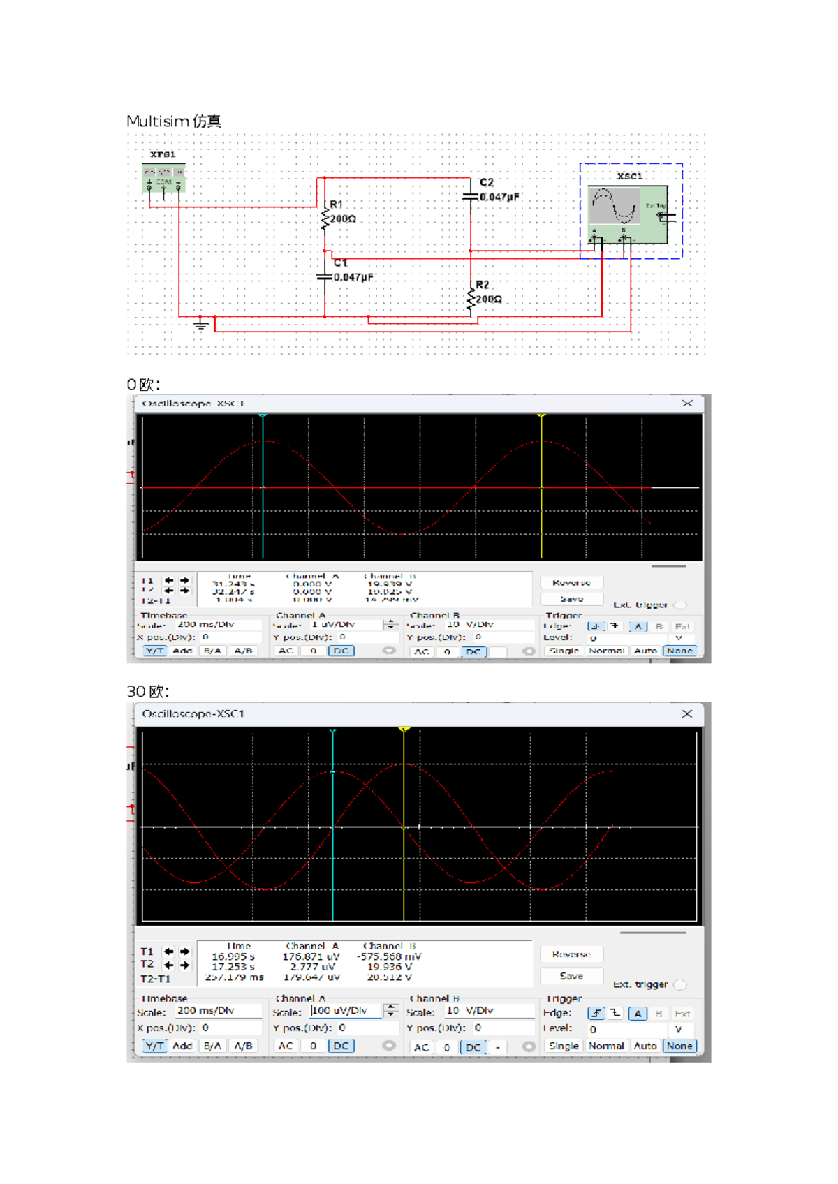 Multisim Experiment: 移相器 Analysis - 1111111111111111 - Studocu