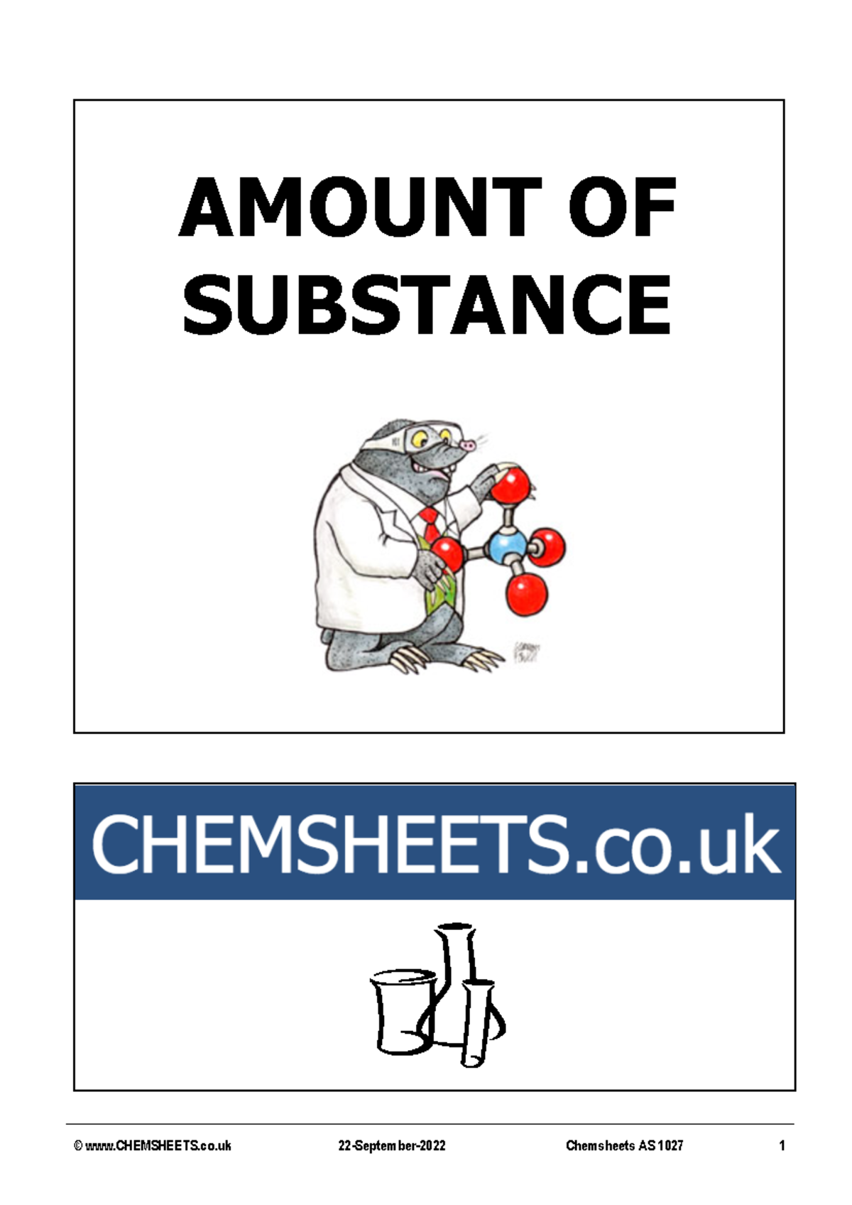 2024 A Level Chemistry Moles & Equations Study Guide - Studocu