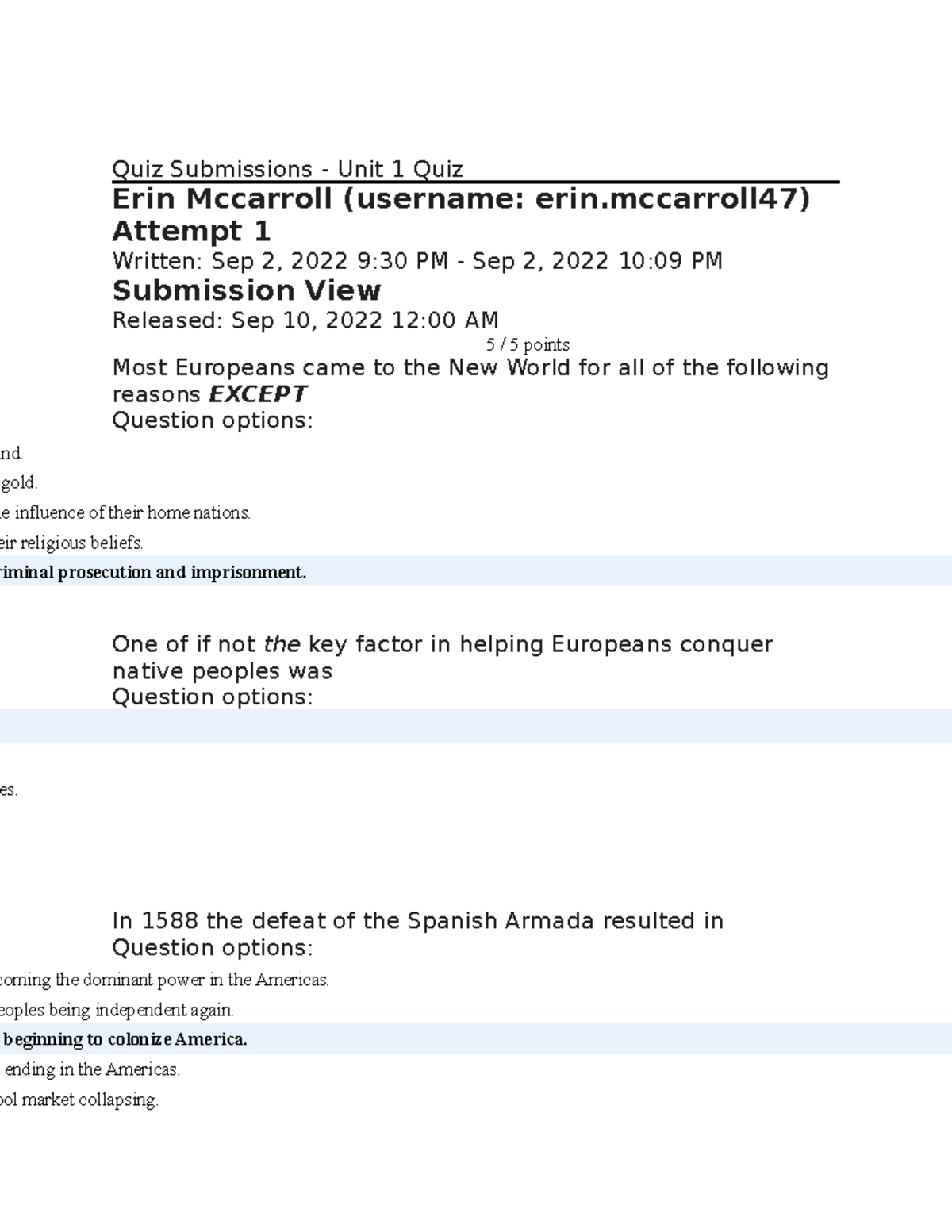 Exam 1 Study Guide: Key Concepts and Answers for Unit 1 Quiz - Studocu