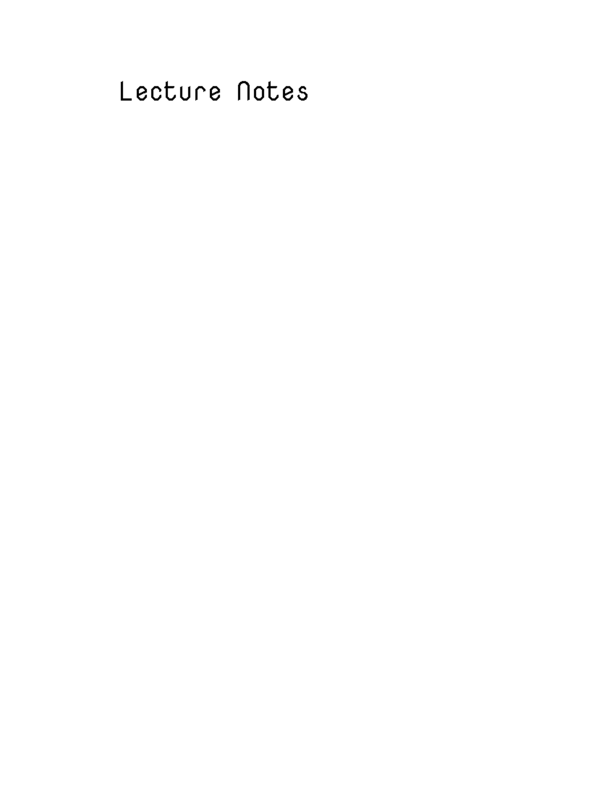 UGBA 104 Lecture Notes on Stochastic Modeling & Risk Analysis - Studocu