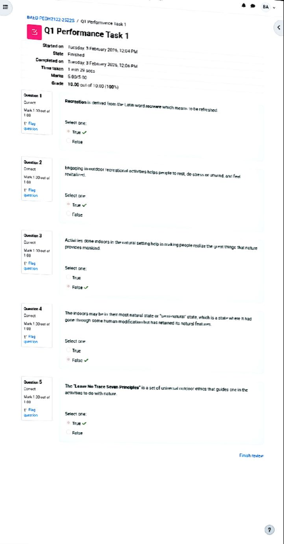 FM SG, Performance Task 1 Results and Analysis - Studocu