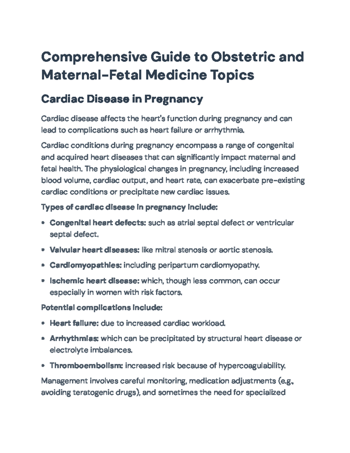 Comprehensive Guide to Obstetric & Maternal-Fetal Medicine (OBGYN ...