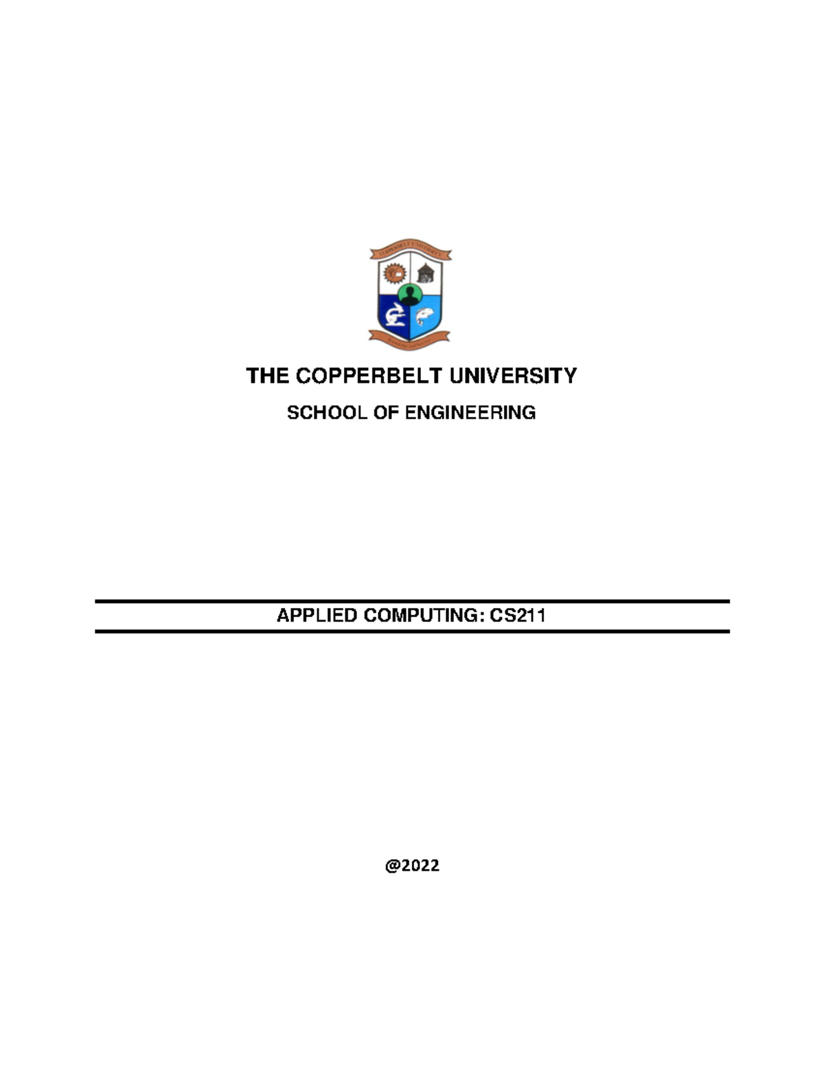 3. CS211 Matlab Basics - THE COPPERBELT UNIVERSITY SCHOOL OF ...