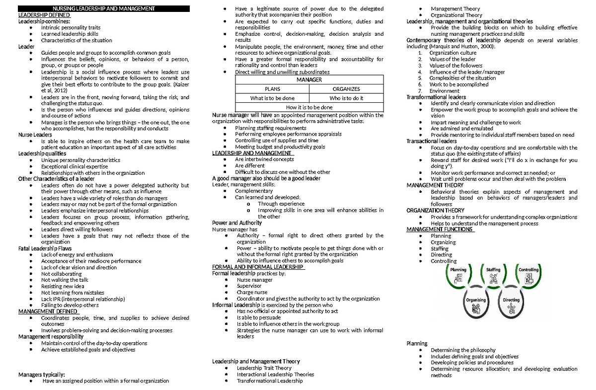 Midterm Review: NLM LEC on Organizational Structures and Theories - Studocu